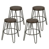 Kate and Laurel Tully Backless Bar Stools - Set of 4 - Walmart.com