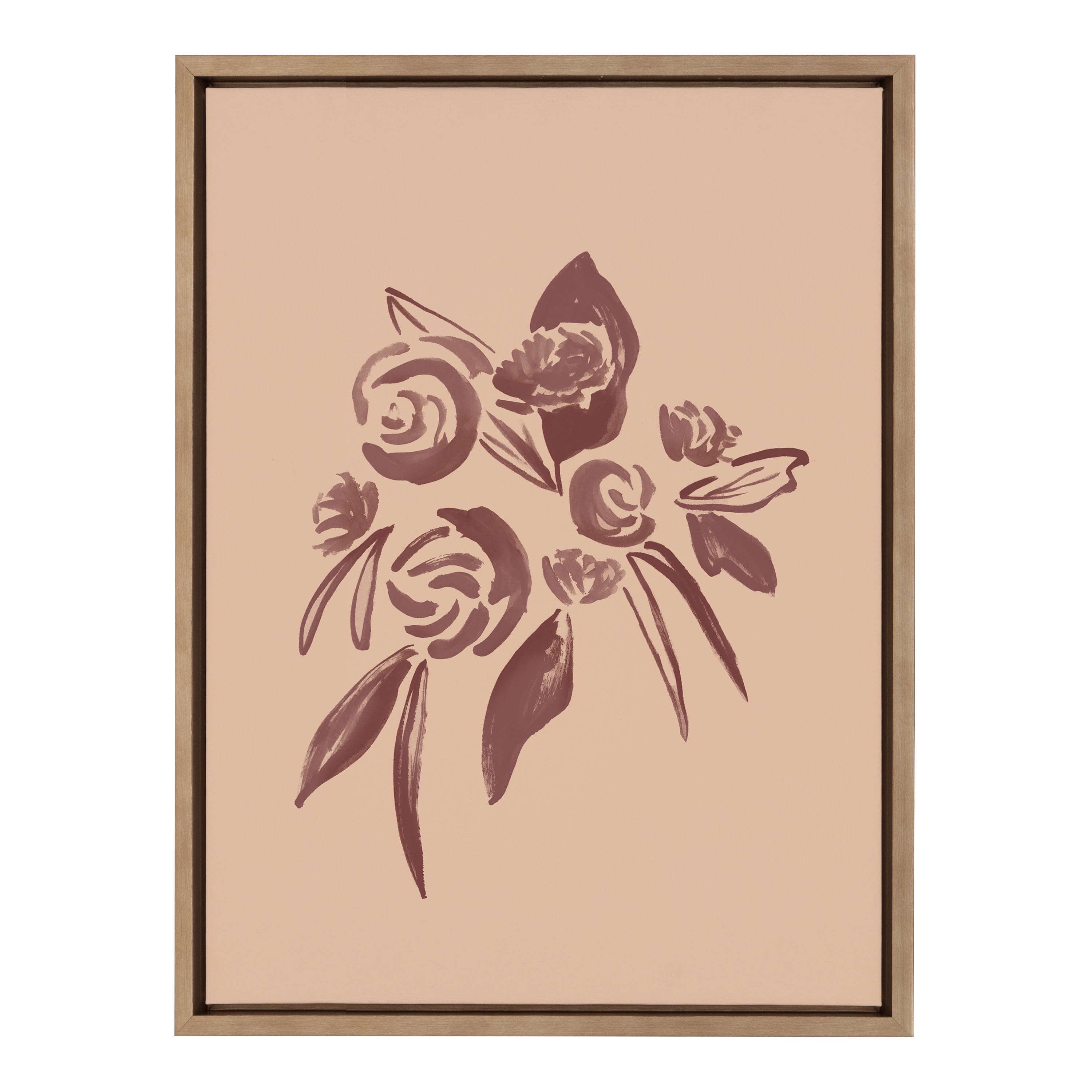Kate and Laurel Words, Black Framed Canvas Art Print, 18x24 - Walmart.com