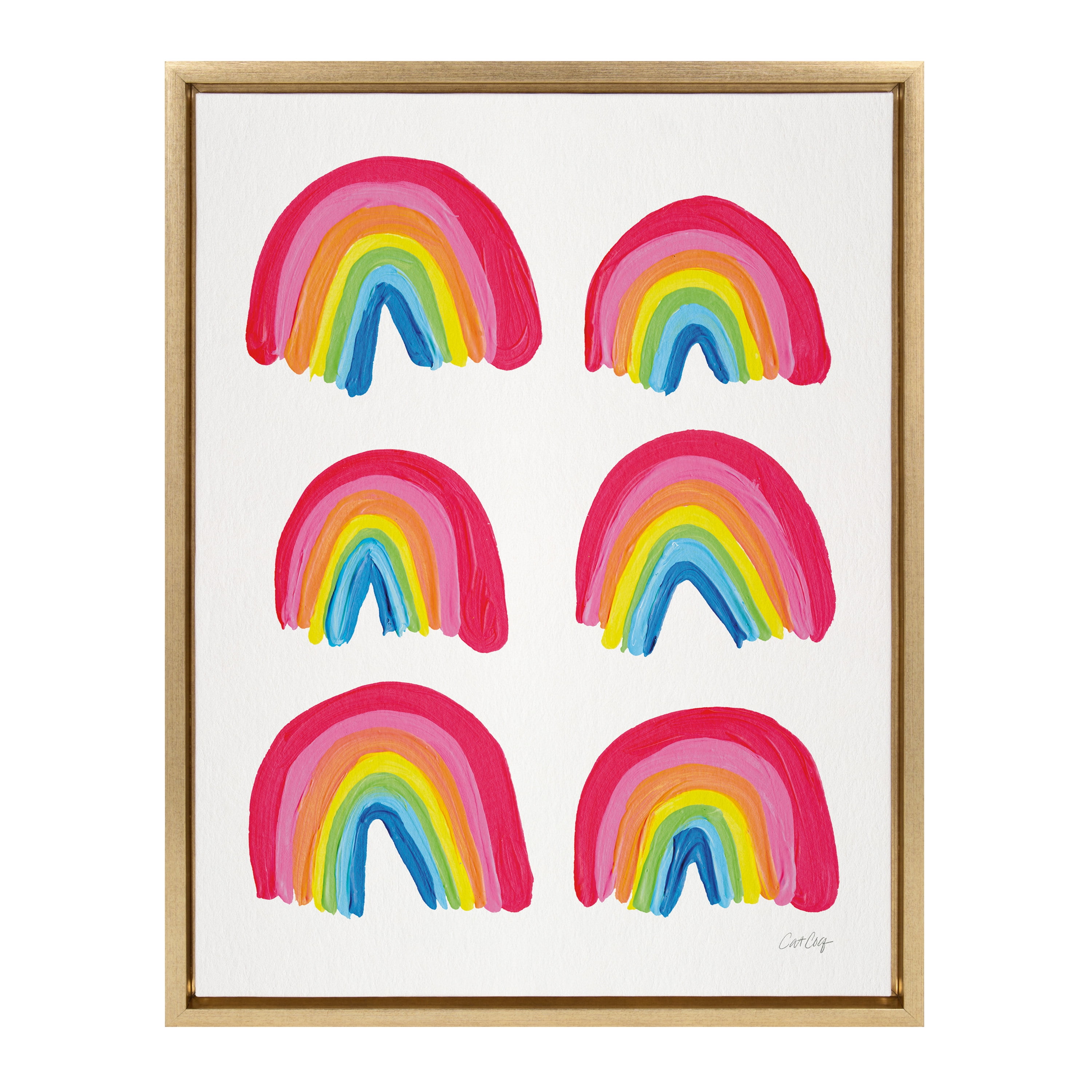 Kate and Laurel Words Framed Canvas Art Print, 18" x 24" - Walmart.com