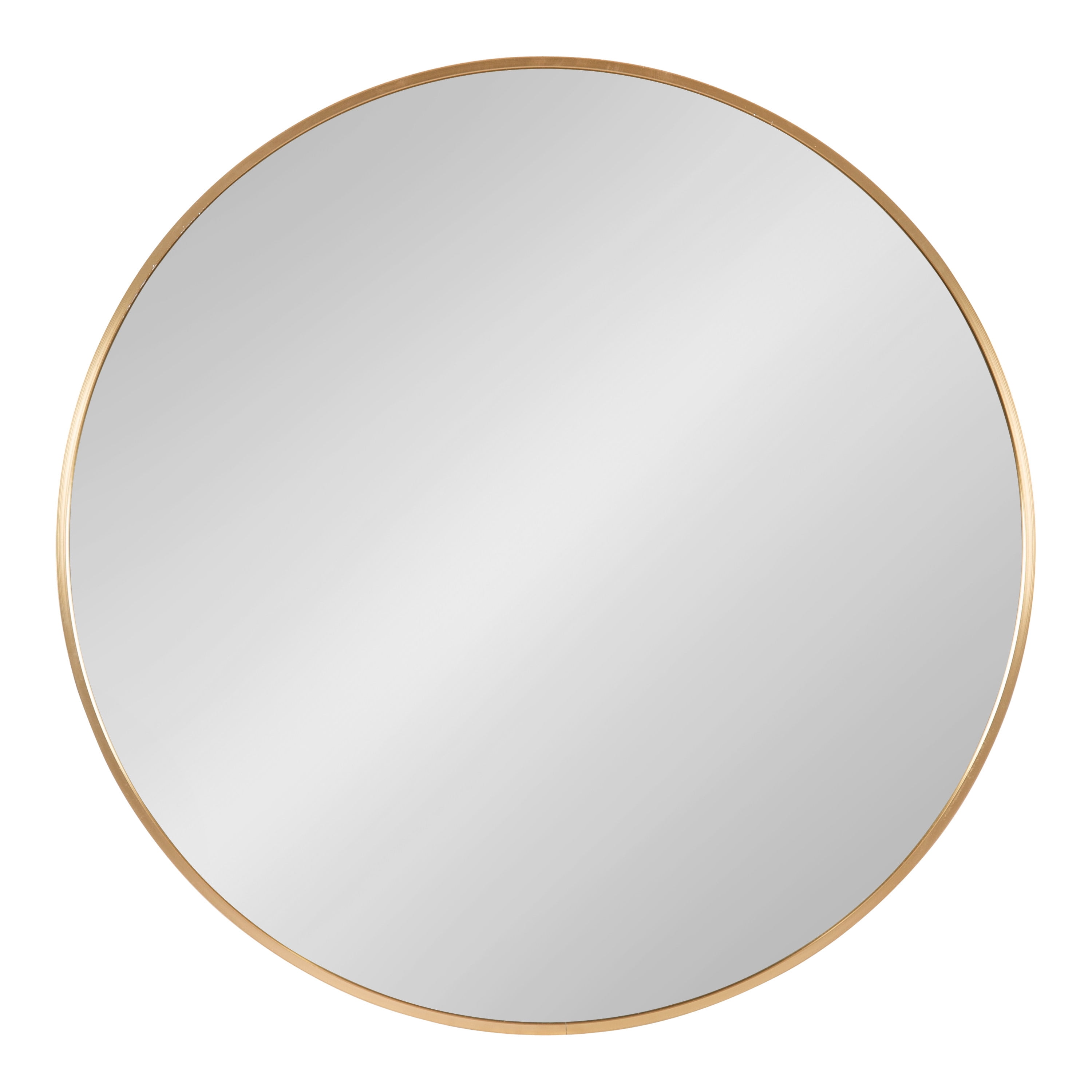 Kate and Laurel Zayda Modern Round Metal Framed Wall Mirror, 24 Inch ...