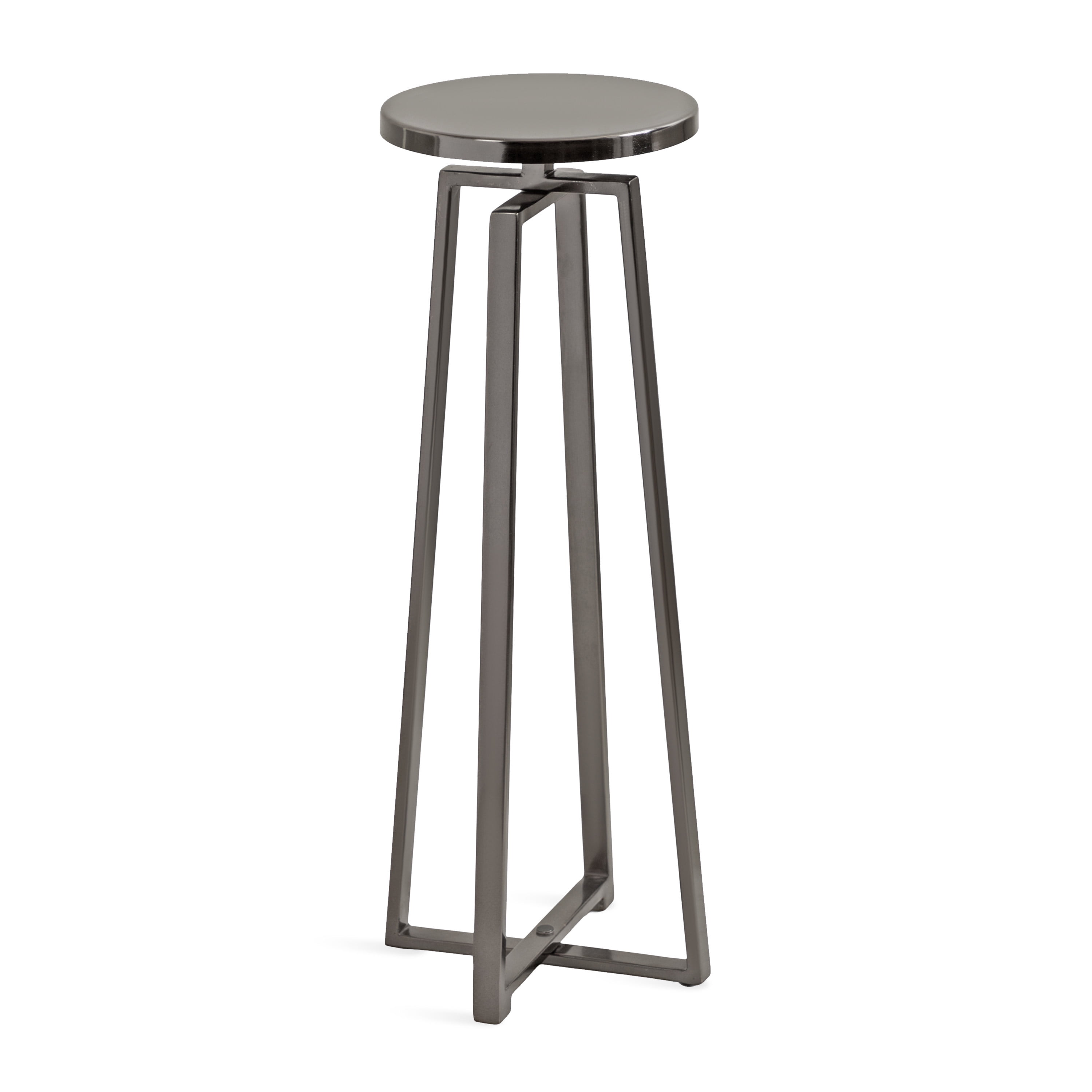 Kate and Laurel Zia Modern Decorative Metal Drink Use as Plant Stand or ...