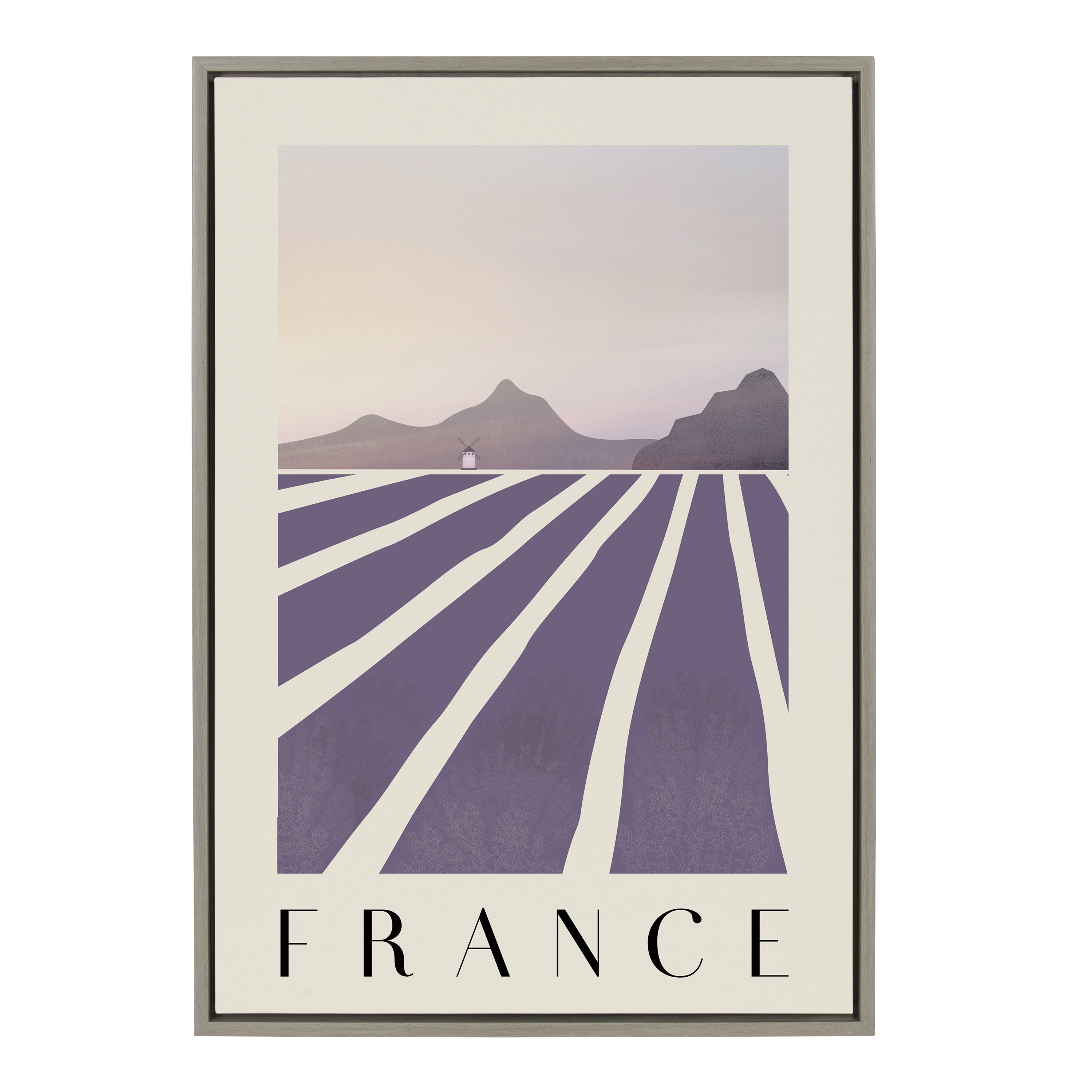 Kate and Laurel x Chay O. Collaboration Travel Poster France Framed ...