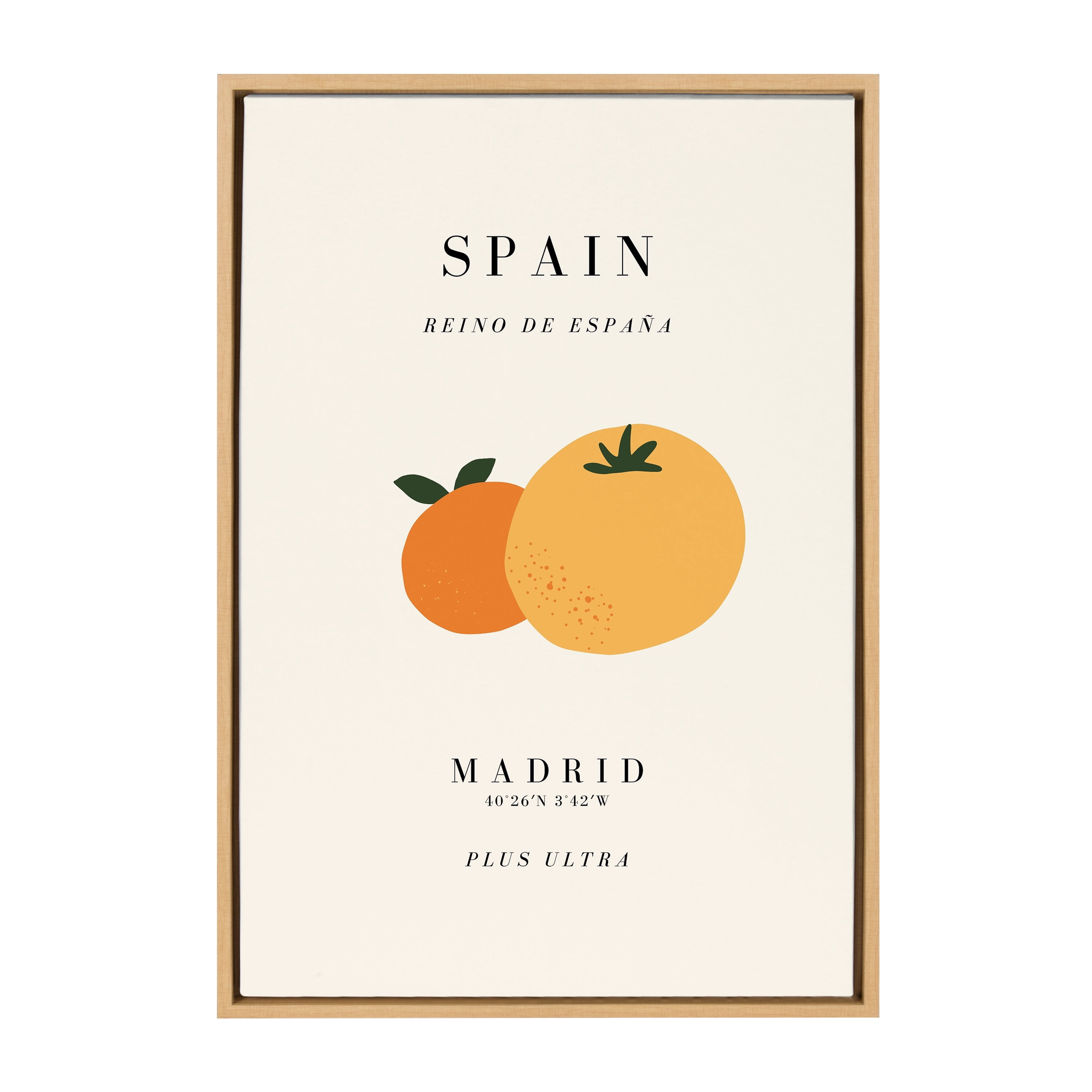 Kate and Laurel x Chay O. Collaboration Travel Poster Spain Framed ...