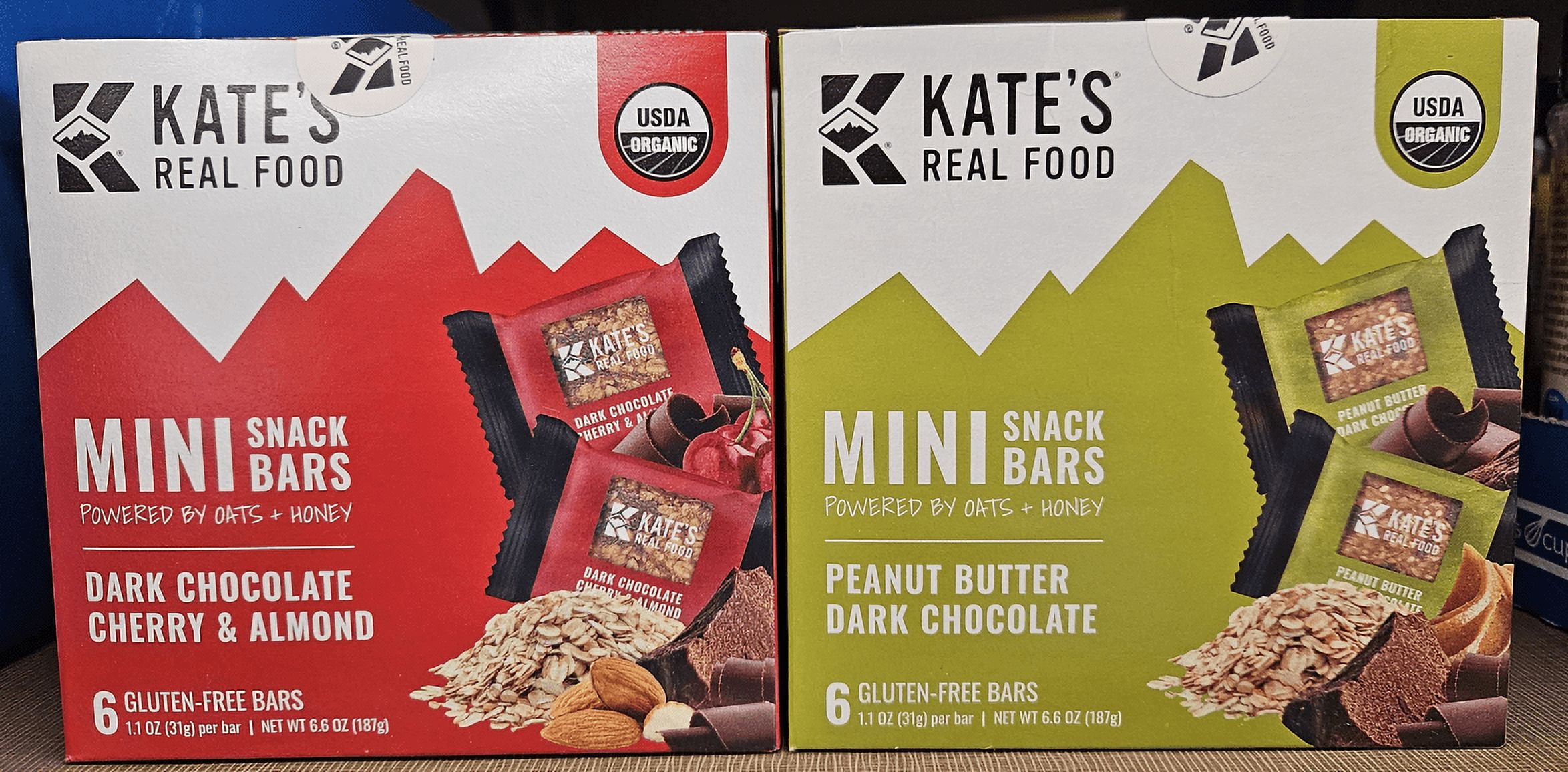 Kate’s Real Food Organic Mini Snack Bars Powered by Oats + Honey ...