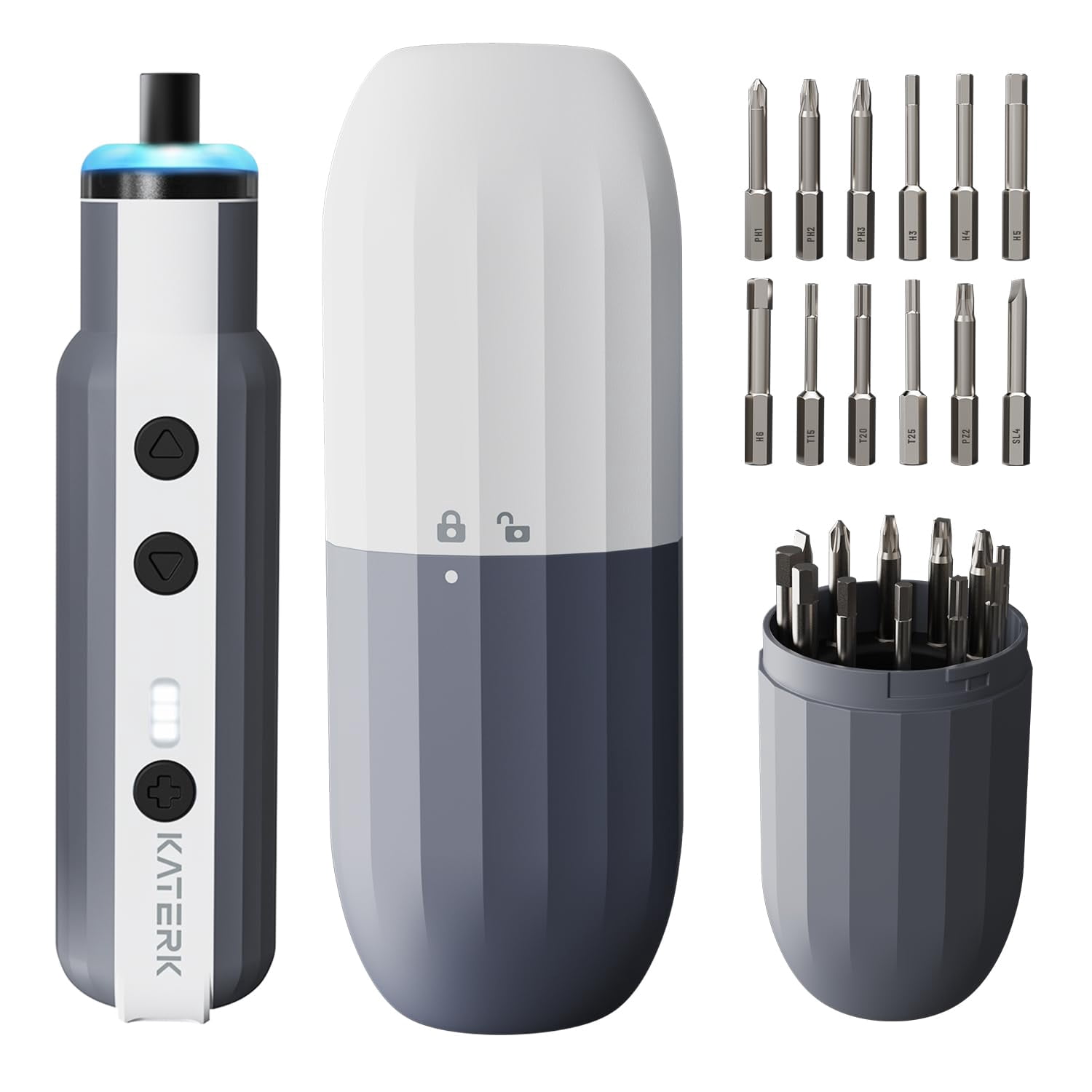 Katerk Christmas Gift for DIY, Premium Driver, Cordless Electric ...