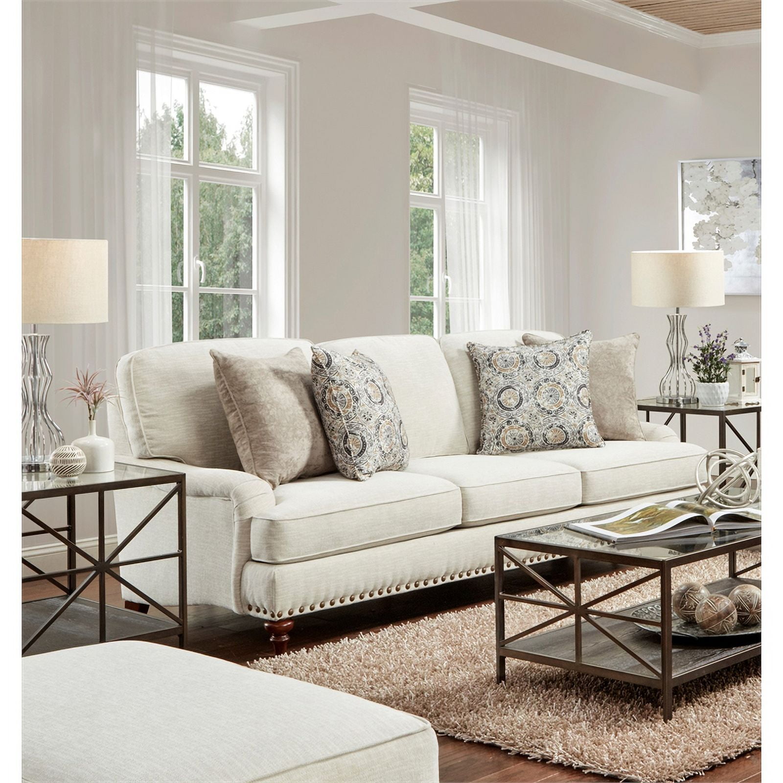 Katherine Ivory Sofa - Walmart.com