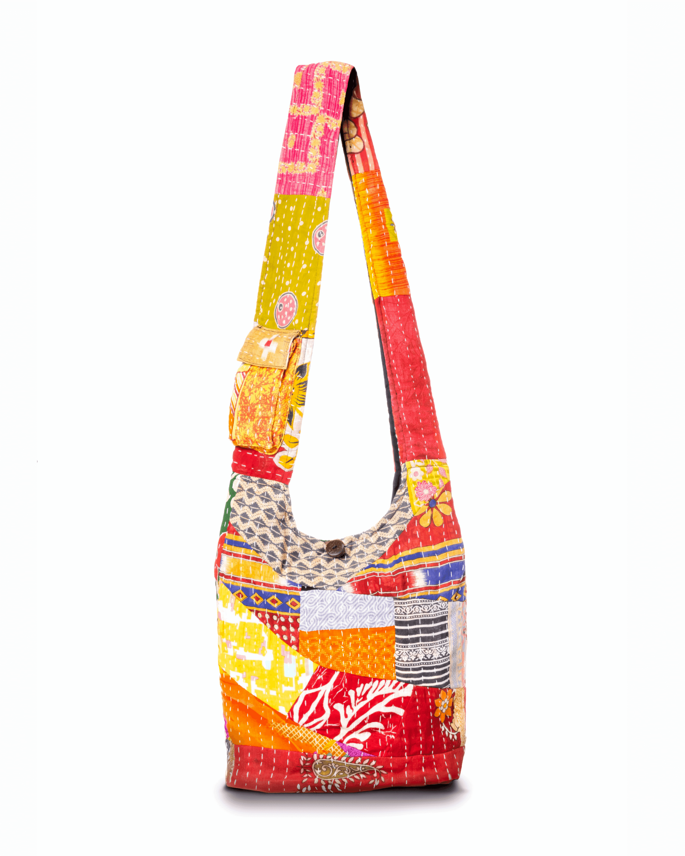 Kathmandu Collection Kantha Patchwork Hobo Bag - Walmart.com