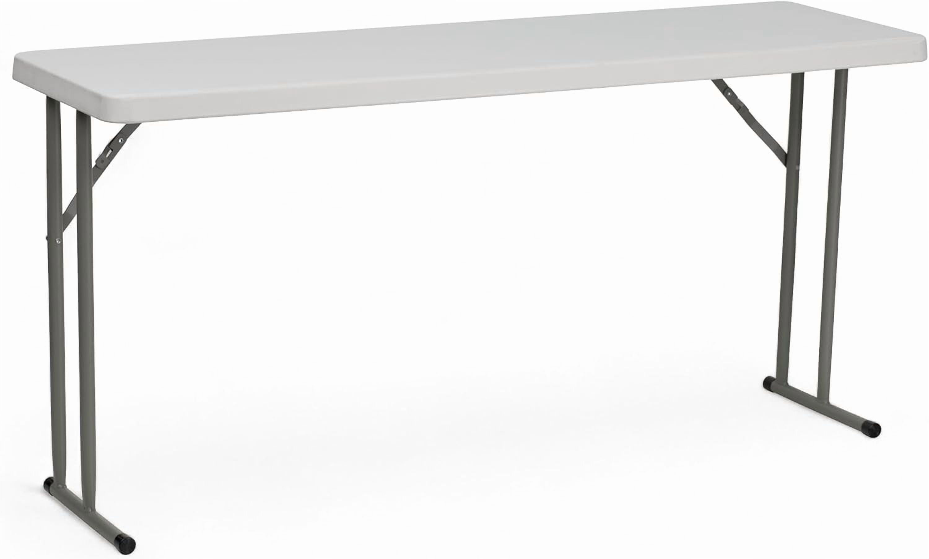 Kathryn 5' Plastic Folding Training and Event Table, Rectangular ...