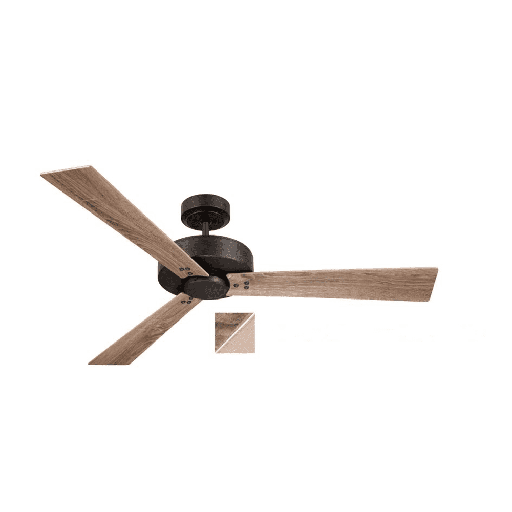 Kathy Ireland Home Keane 52 Inch Ceiling Fan, in Graphite | Modern ...