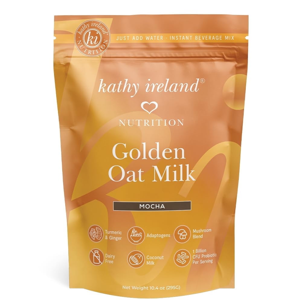 Kathy Ireland Nutrition Golden Oat Milk Instant Beverage Powder Mix ...