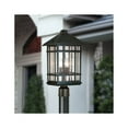 Kathy Ireland Sierra Craftsman Rustic Outdoor Post Light Rubbed Bronze ...