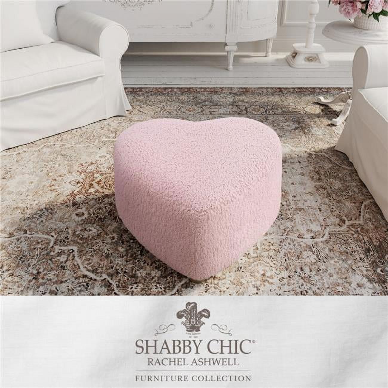 Katia Ottoman Lavender Sherpa 25.2L x 25.2W x 13.3H Upholstered Low ...