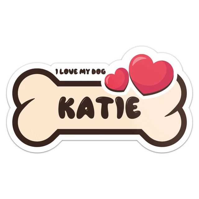Katie Dog Sticker Phone Decal Water Bottle Stickers Car Decals, Laptop ...
