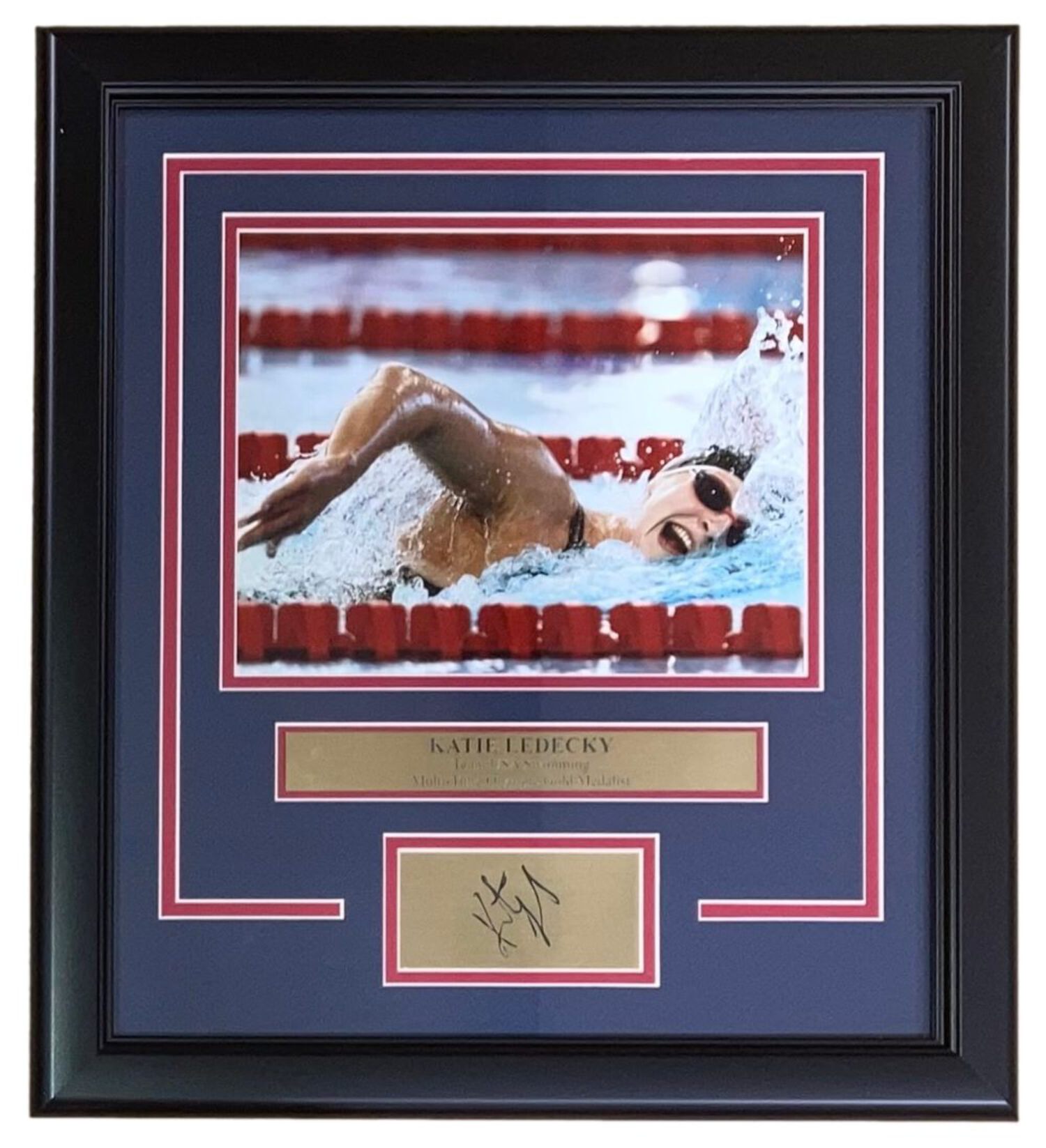 Katie Ledecky Framed 8x10 USA Swimming Photo w/ Laser Engraved ...