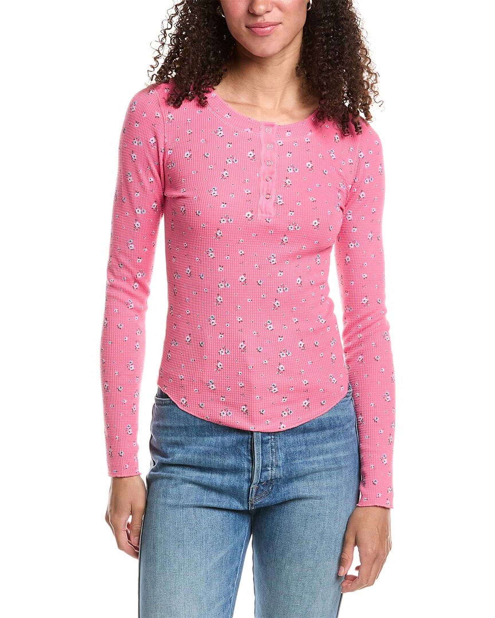 KatieJnyc womens Cooper Henley, m, Pink - Walmart.com