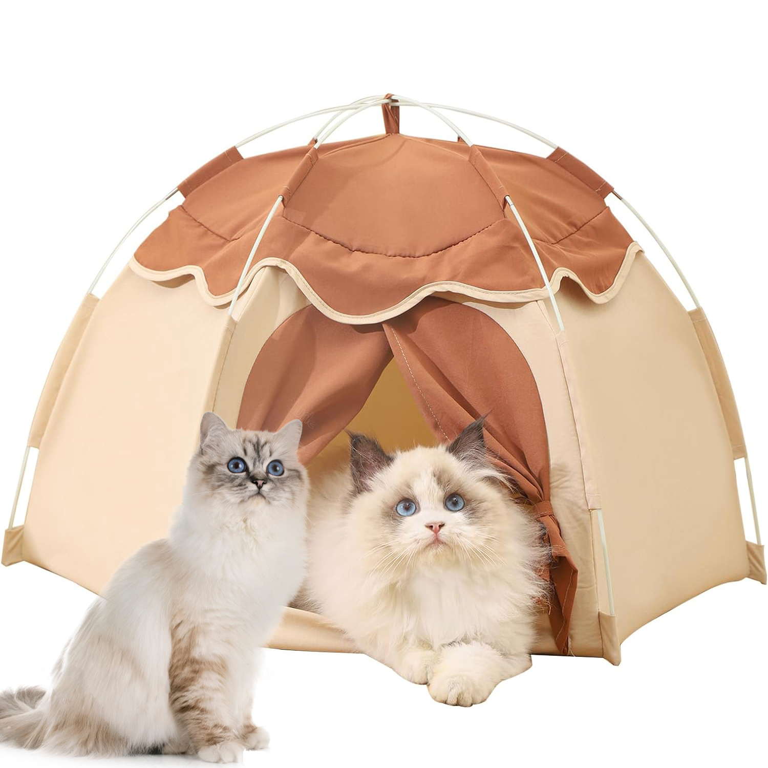 Pet House Ottoman- Collapsible Multipurpose Cat or Small Dog Bed Cube ...