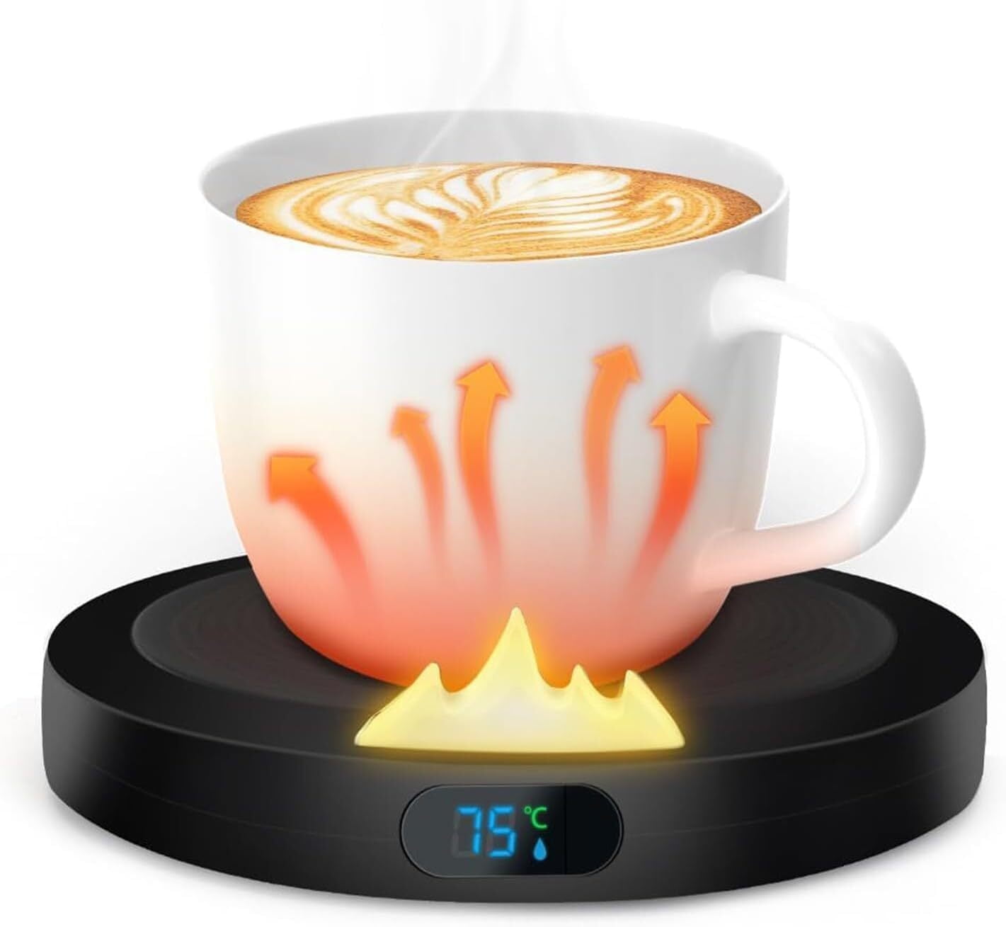 Katinyos Coffee Mug Warmer, Electric Coffee Cup with 3 Temperature ...