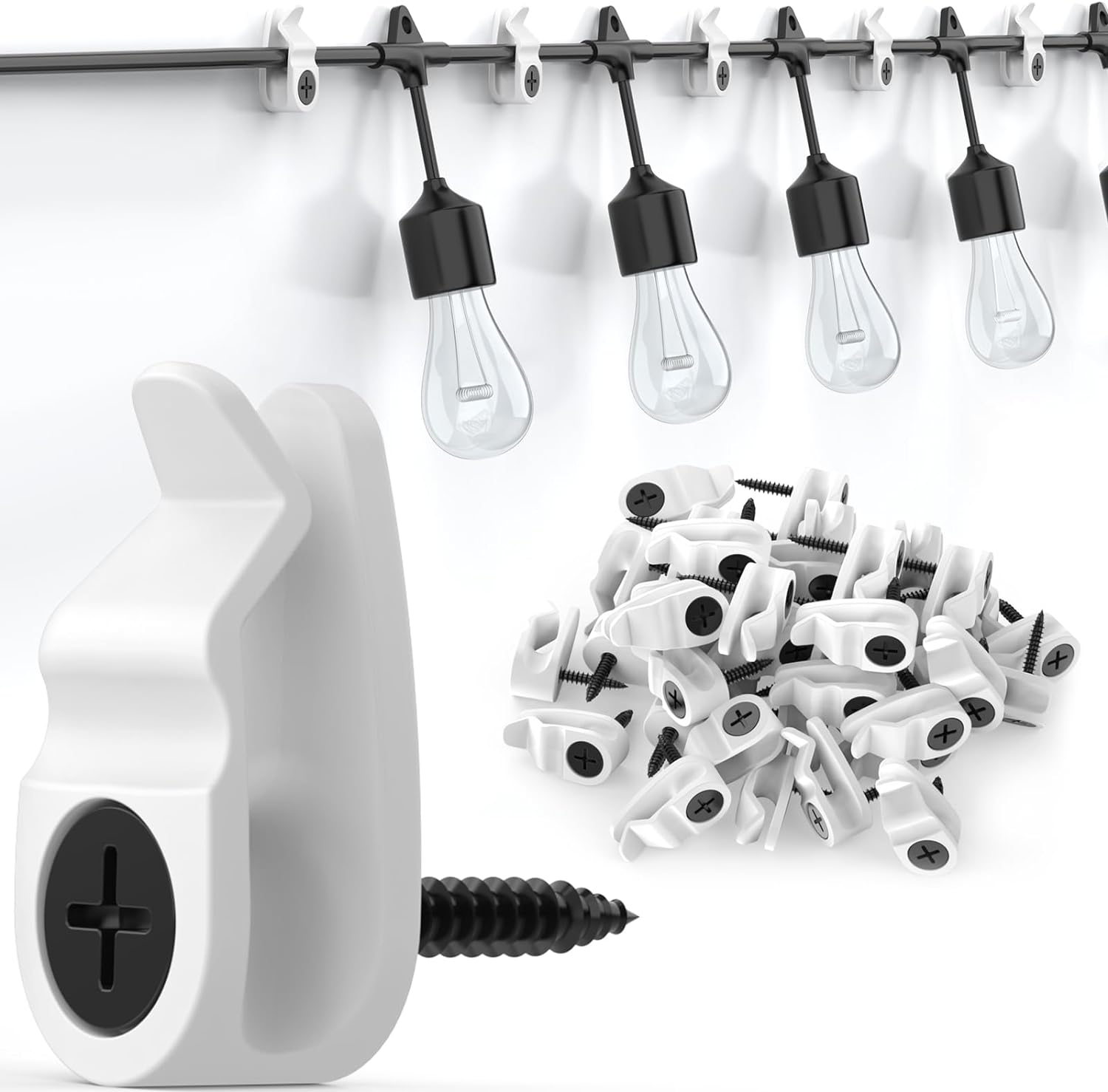 White Gridwall Joining Clips - Grid Panel Joiner Connectors - 4 Pack ...