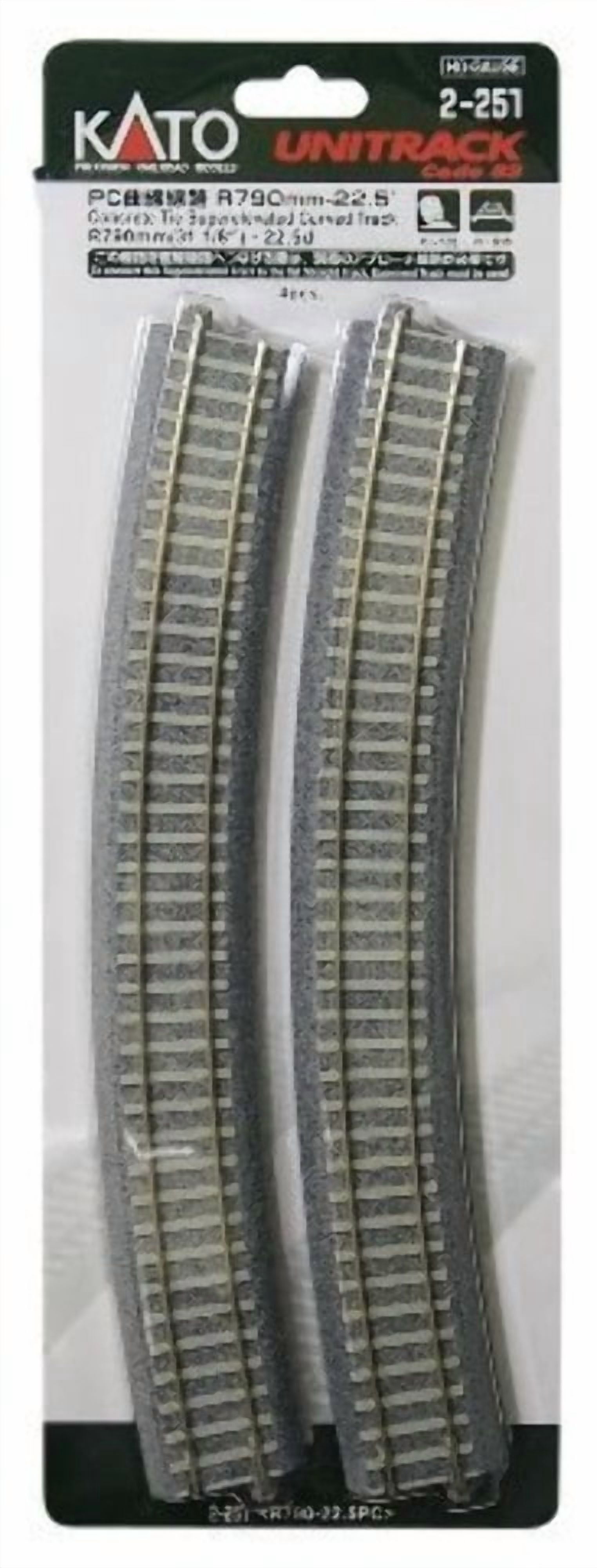 Kato 2-251 HO Scale R790-22.5 unitrack PC curve line (4 pieces) (japan ...