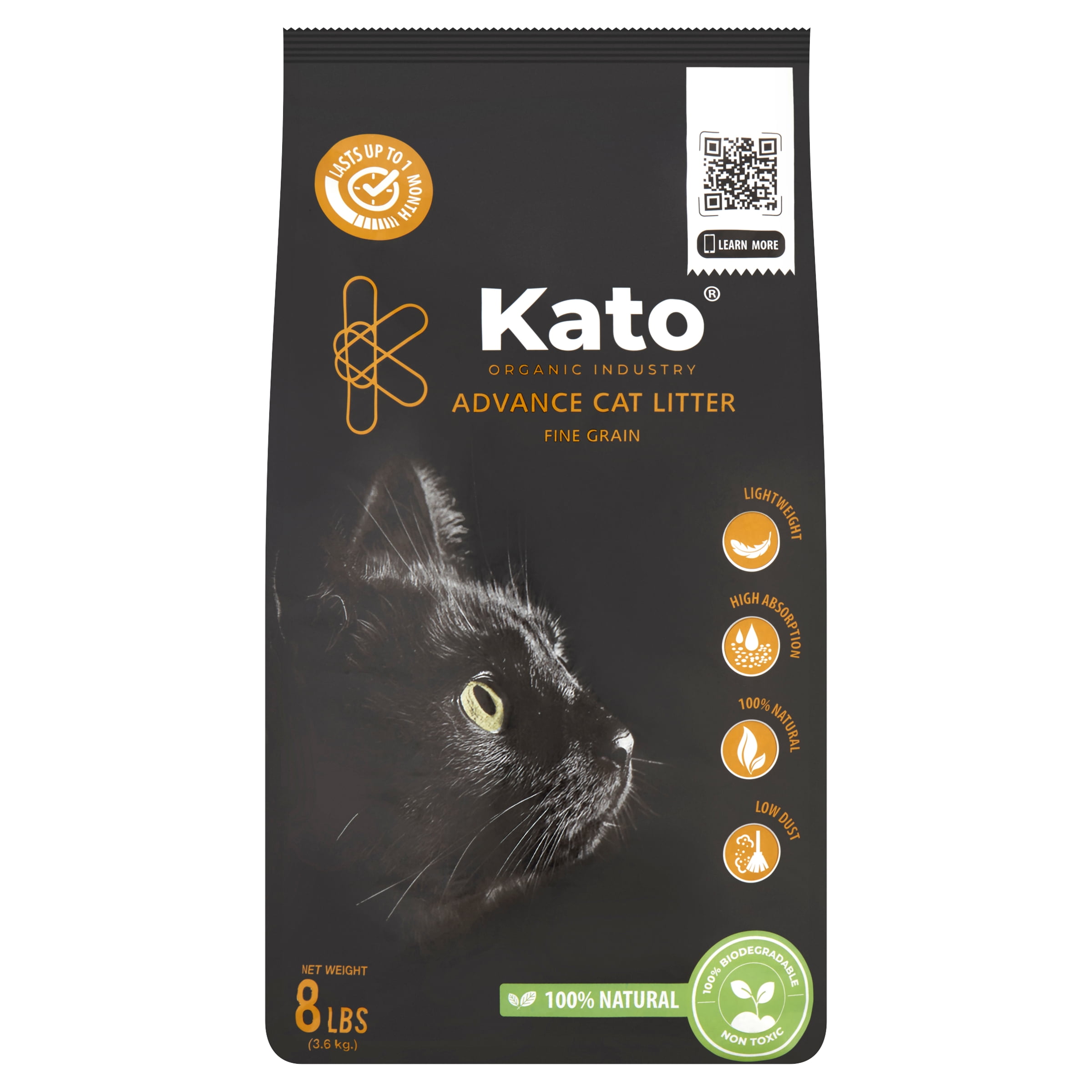 Kato Advance Cat Litter Fine Grain Unscented Natural Organic ...