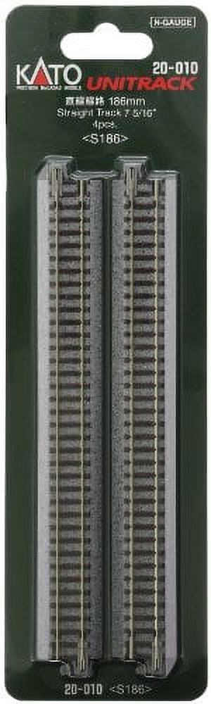 Kato N Scale Unitrack 7 516 186Mm Straight Track 4 Per Package ...