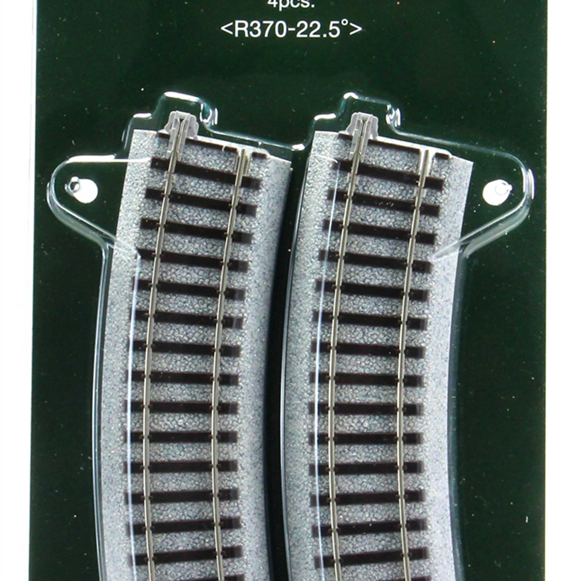 Kato USA Inc. HO 370mm 14-9/16 Radius Curve 22.5 Degree 4 KAT2280 HO ...