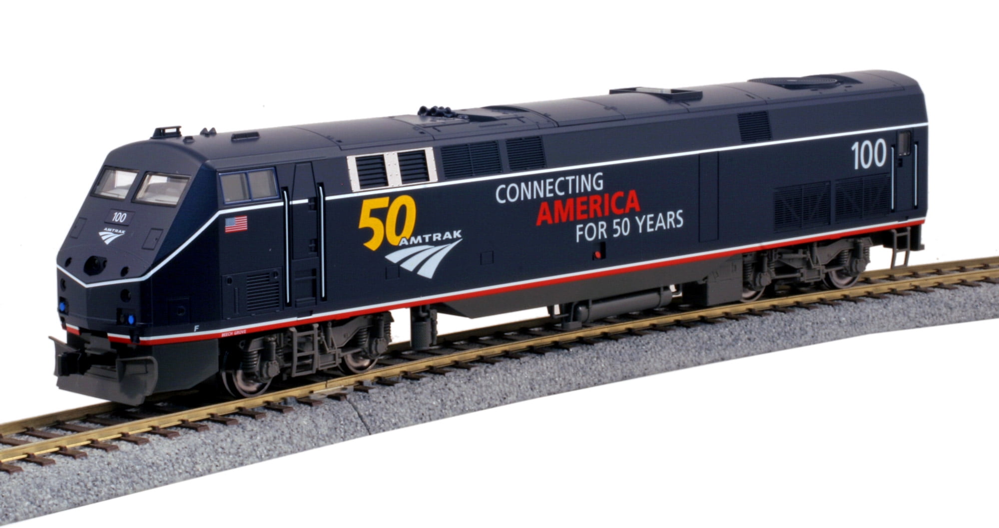 Kato USA Inc. HO P42 Amtrak Midnight Blue #100 50th Anniversary KAT376113 HO Rolling Stock ...