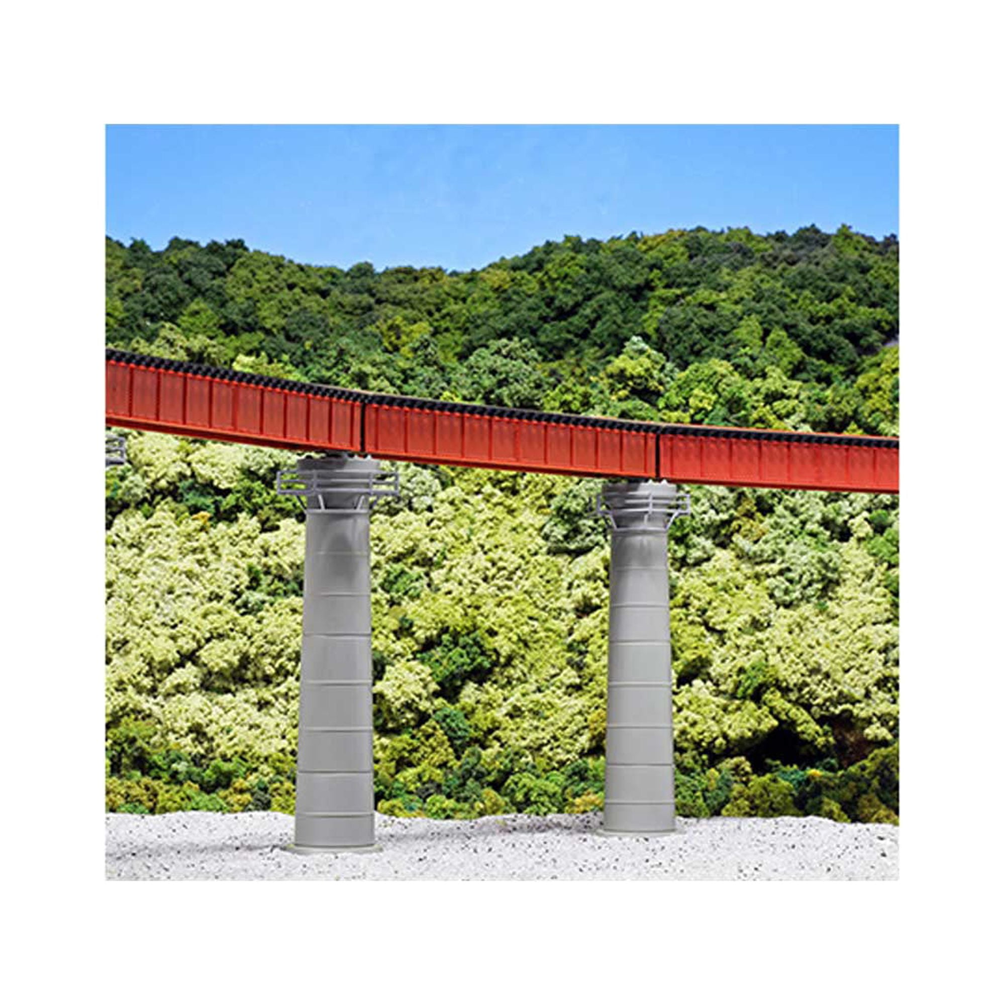 Kato USA Inc. N Curve Deck Single Track Girder Bridge Red KAT20470 N ...