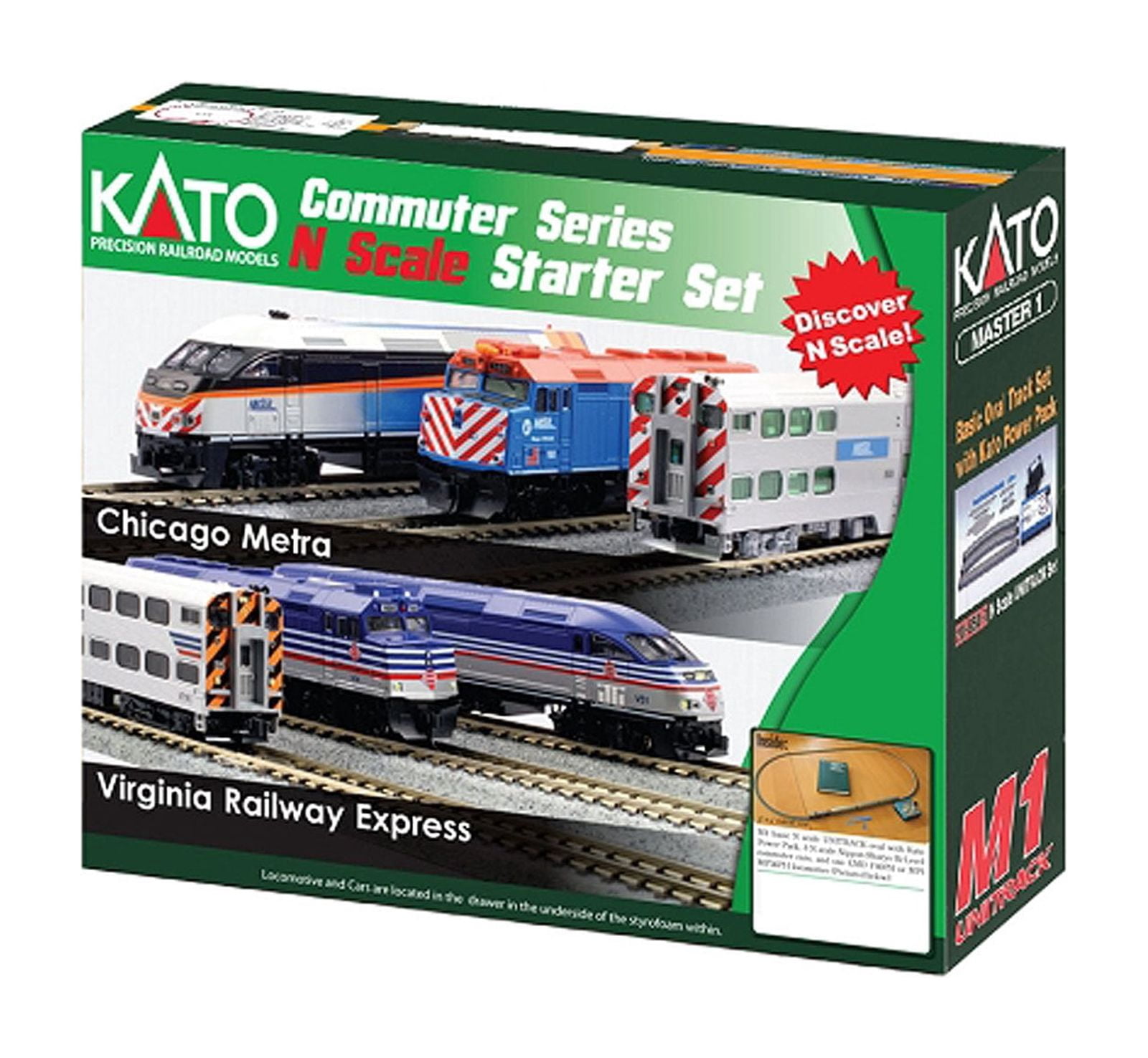 Kato USA Model Train Products N F40PH and Gallery Bi-Level Commuter ...