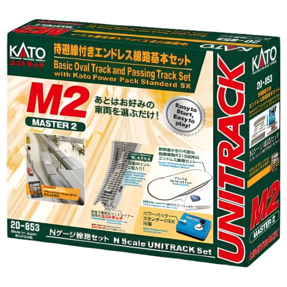 Kato M2 Basic Oval and Siding with Power Pack - HO Scale Electric Train ...