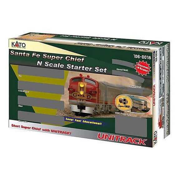 Kato USA Inc. N Super Chief Starter Set SF KAT1060018 N Sets - Walmart.com