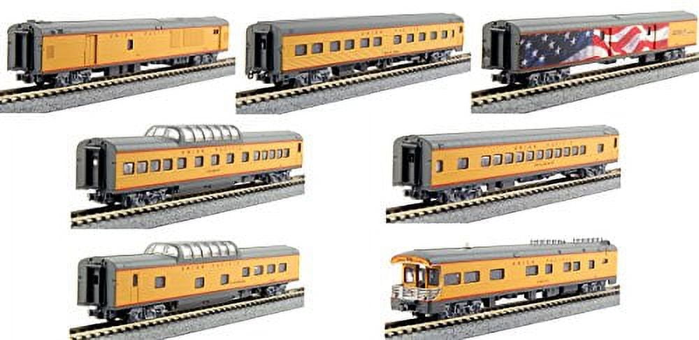 Kato N Scale Model #106-086 Union Pacific Multi-Colored Excursion Train ...