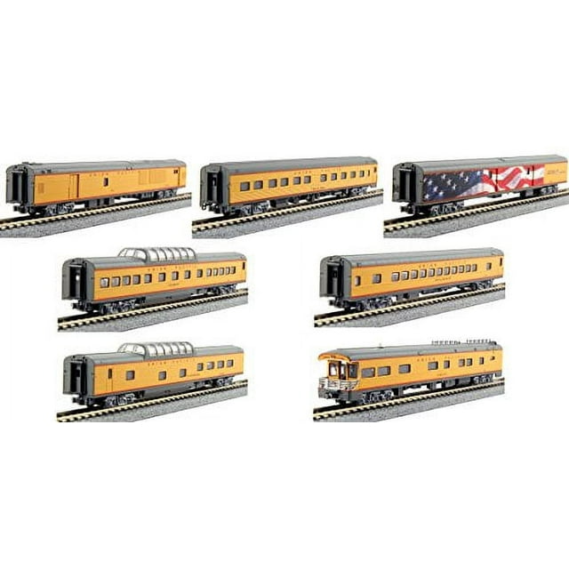 Kato N Scale Model #106-086 Union Pacific Multi-Colored Excursion Train 7-Car Set - Walmart.com