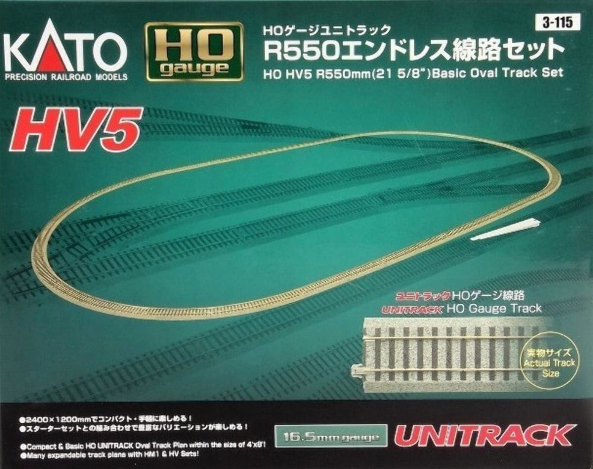 Kato Usa Model Train Products Hv5 Unitrack R550Mm Basic Oval Track Set ...