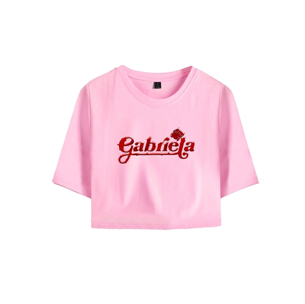 Katseye Merch Gabriela Crop Top Graphic T-shirt Women Girl Short Sleeve ...