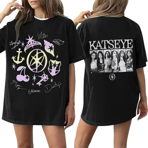 Katseyes Women's Casual Long Sleeve Crewneck Print Sweatshirt Pullover ...