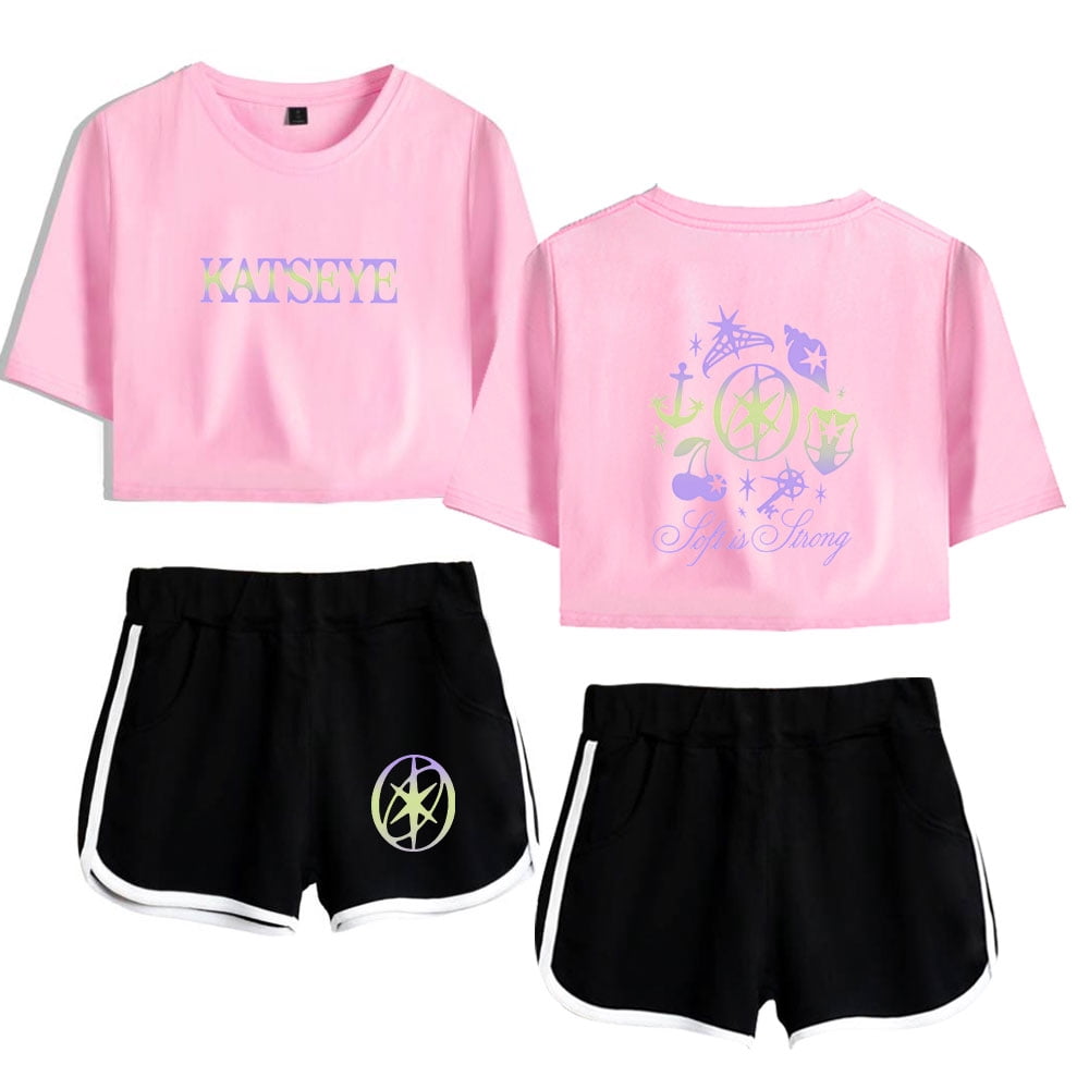 Katseyes merch Album Soft is Strong crop tops Katseyes Touch tshirt ...