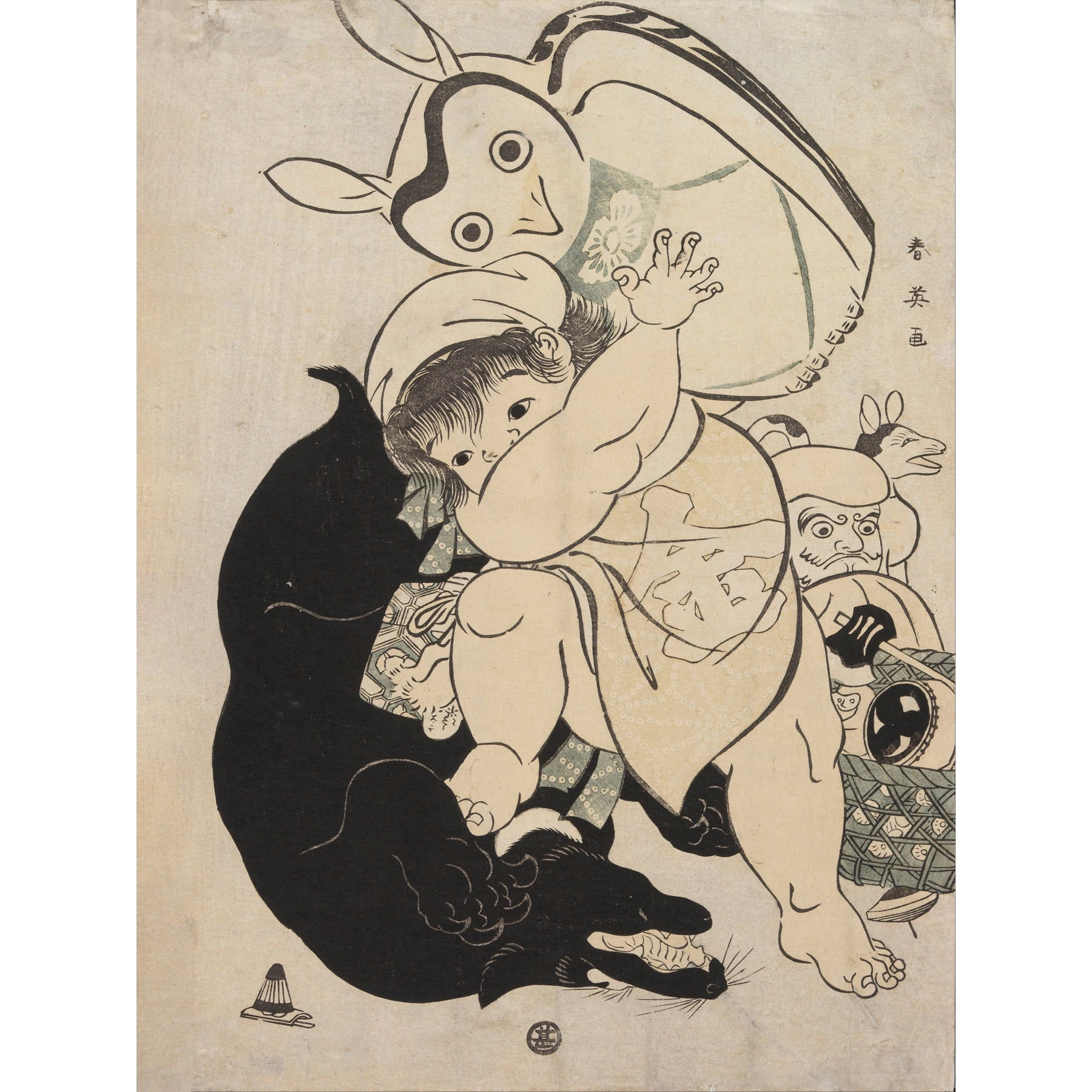 Katsukawa Shunei Untitled Extra Large Art Print Wall Mural Poster ...