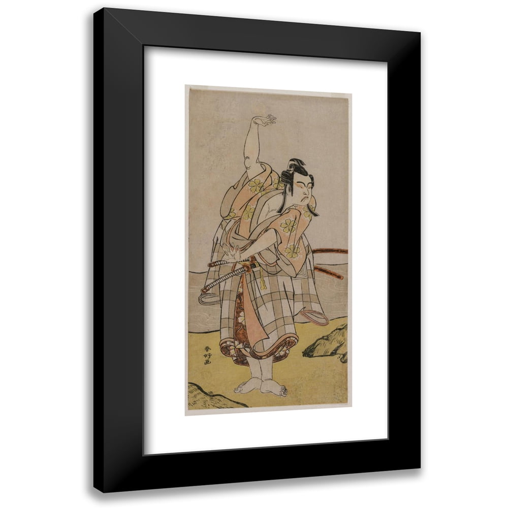 Katsukawa Shunkō 9x14 Black Modern Framed Museum Art Print Titled ...