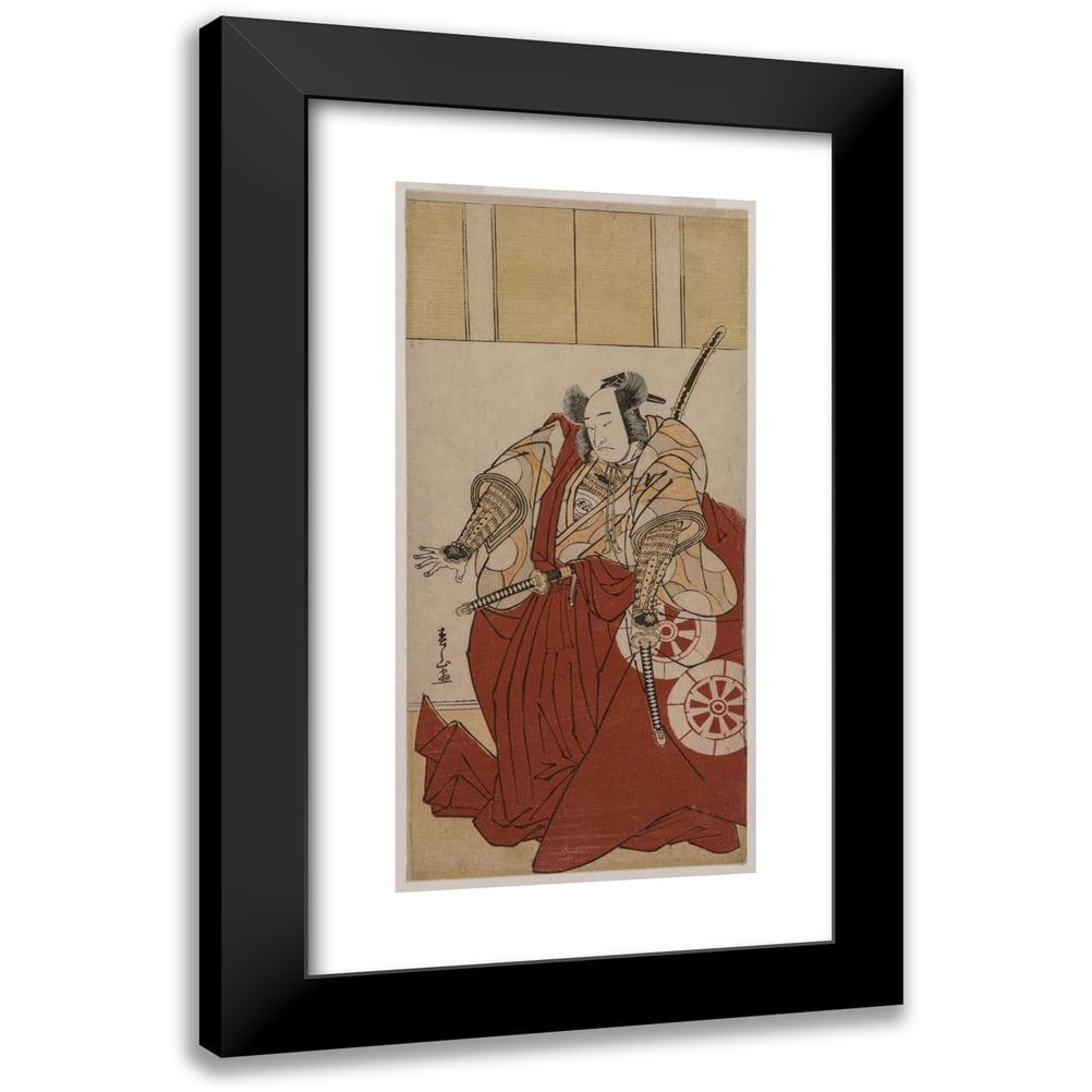 Katsukawa Shunzan 11x18 Black Modern Framed Museum Art Print Titled ...