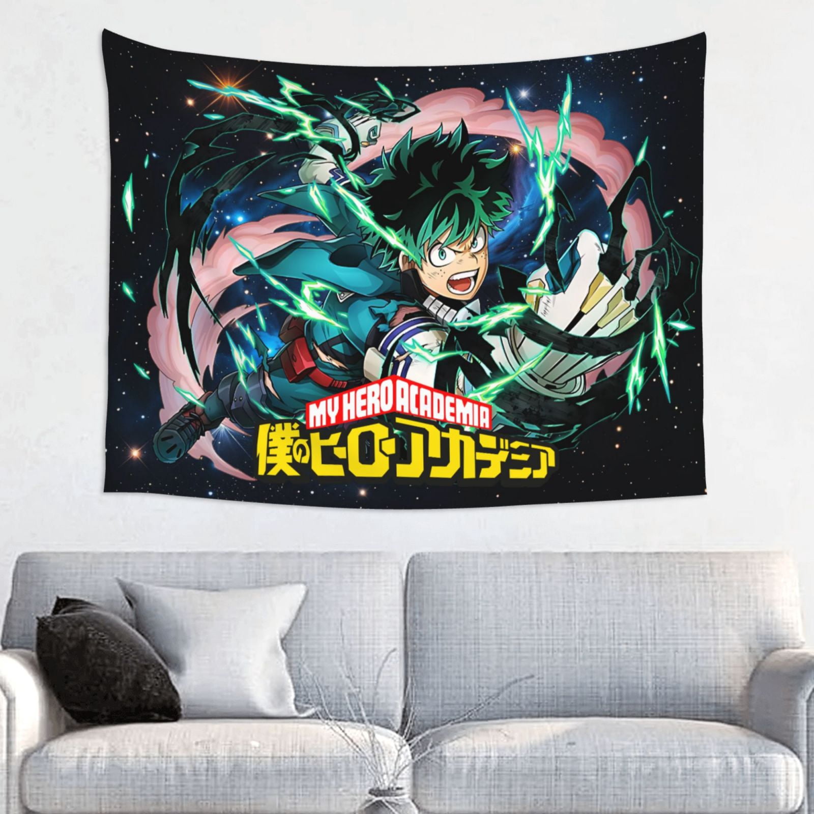 Katsuki Bakugo Anime Tapestry Indian Wall Hanging Tapestries Room Decor ...