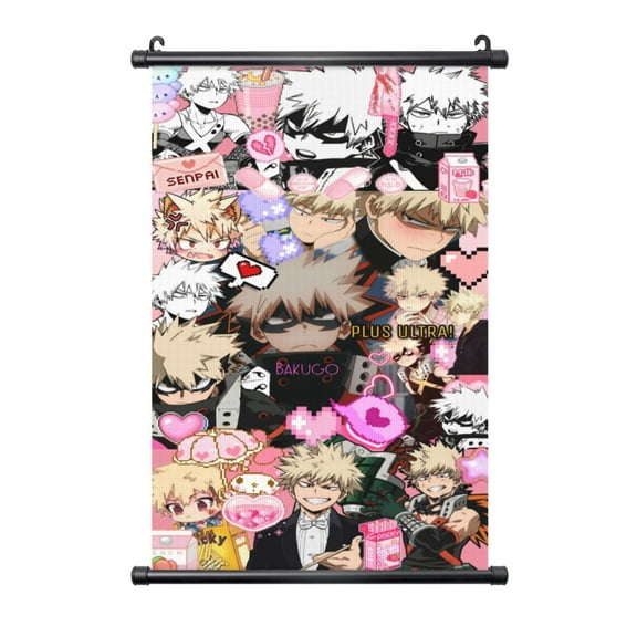 Chucky Black Plastic Shaft Hanging Poster Decor Canvas Wall Hanging ...