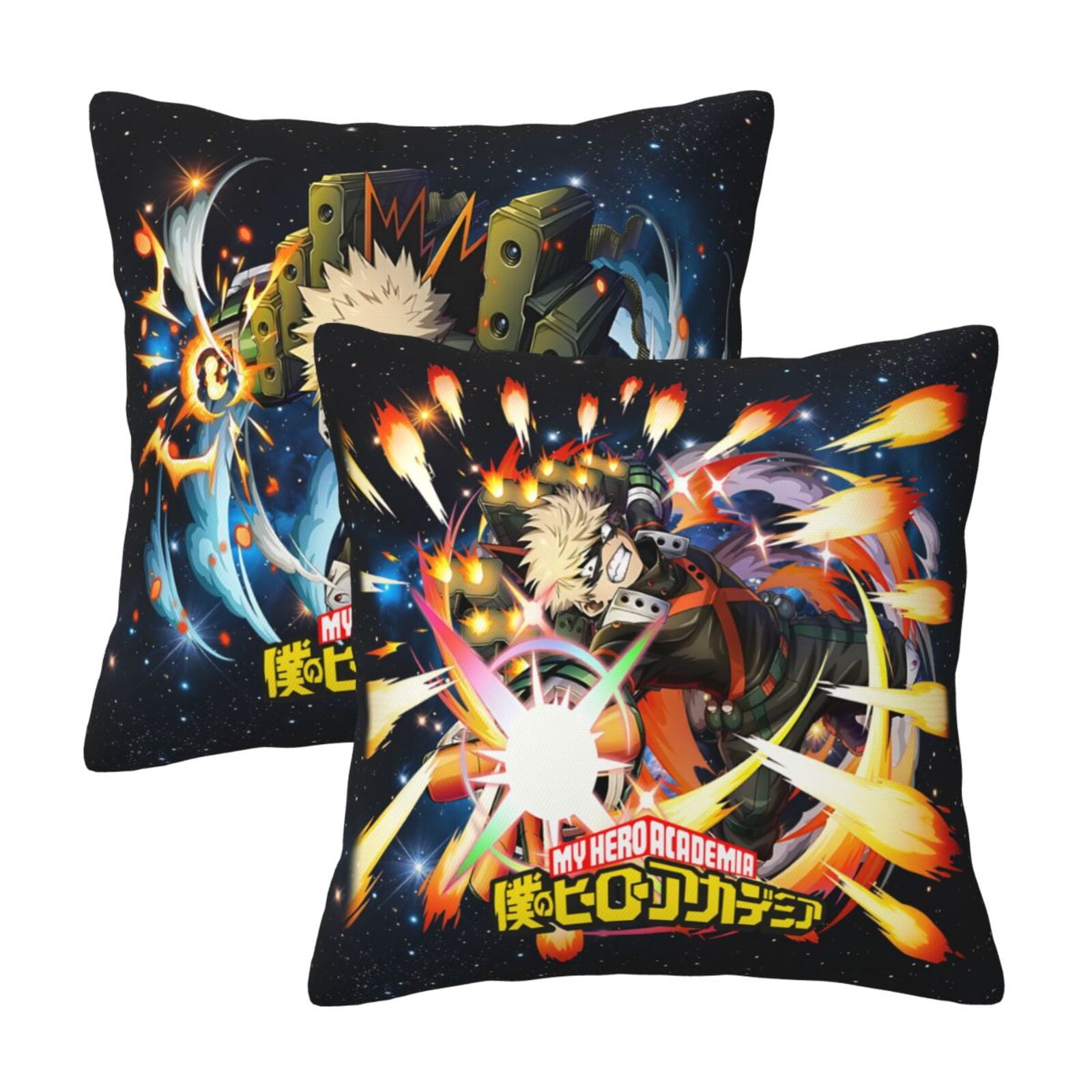 Katsuki Bakugo Home Made Decorative Cushion Covers Pillow Covers 2 Pack ...