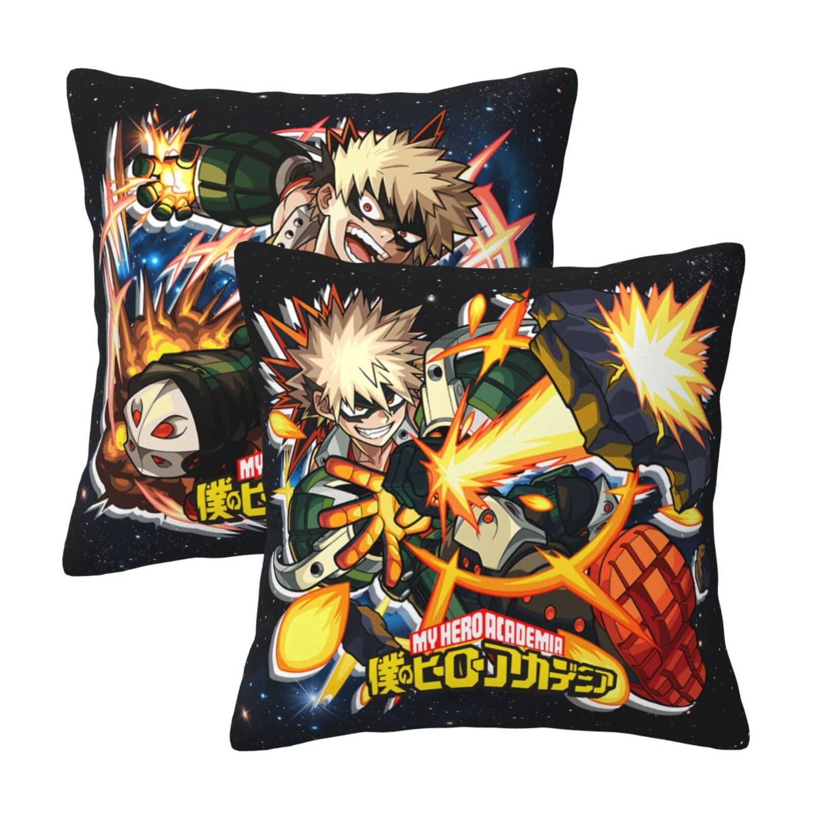 Katsuki Bakugo Home Made Decorative Cushion Covers Pillow Covers 2 Pack ...