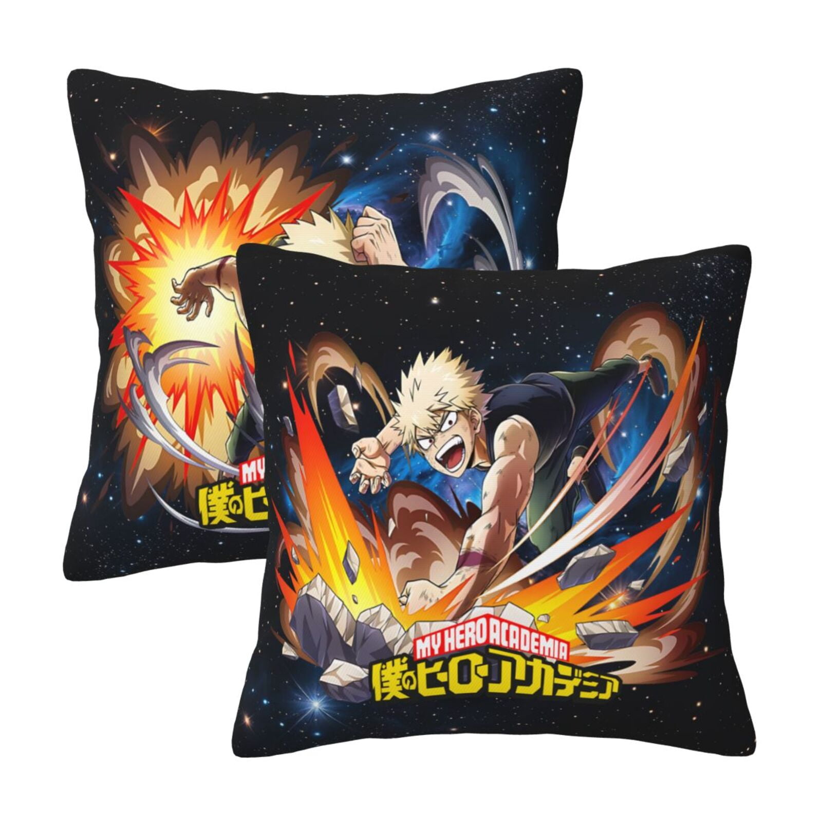 Katsuki Bakugo Home Made Decorative Cushion Covers Pillow Covers 2 Pack ...