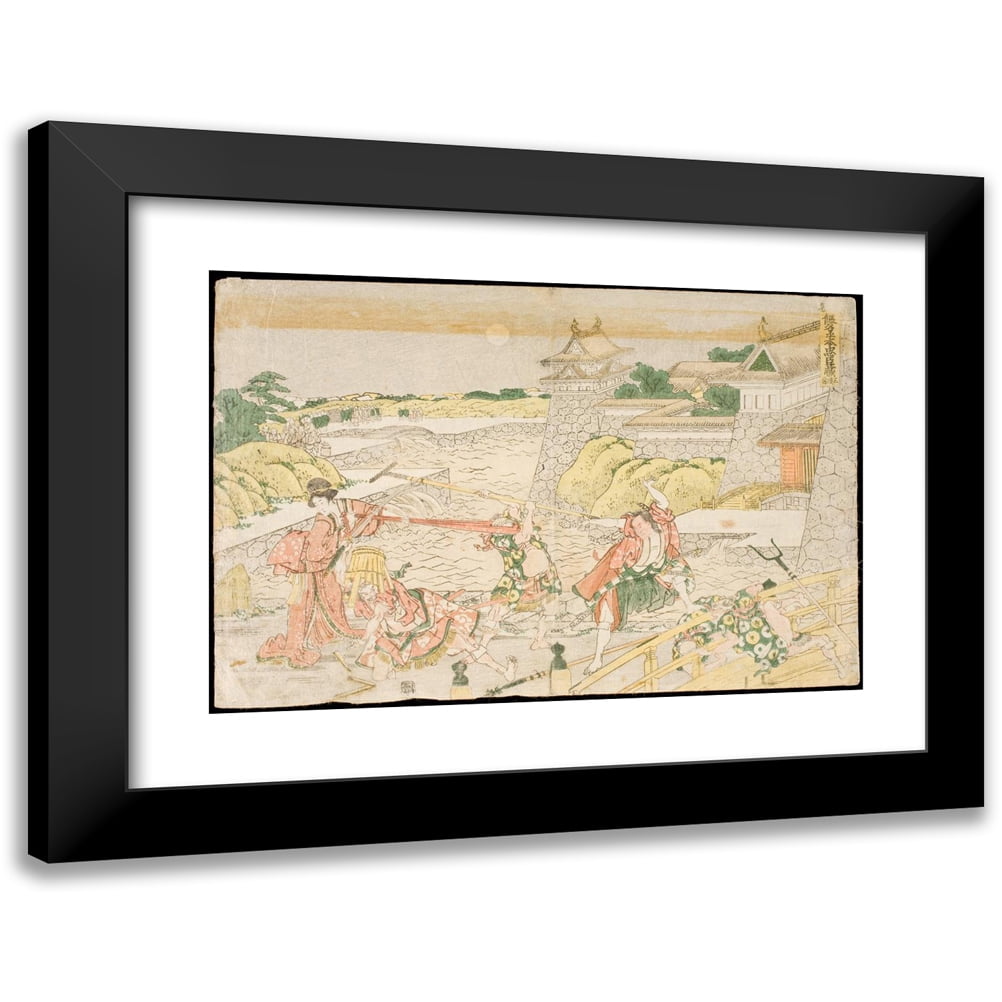 Katsushika Hokusai 24x18 Black Modern Framed Museum Art Print Titled ...