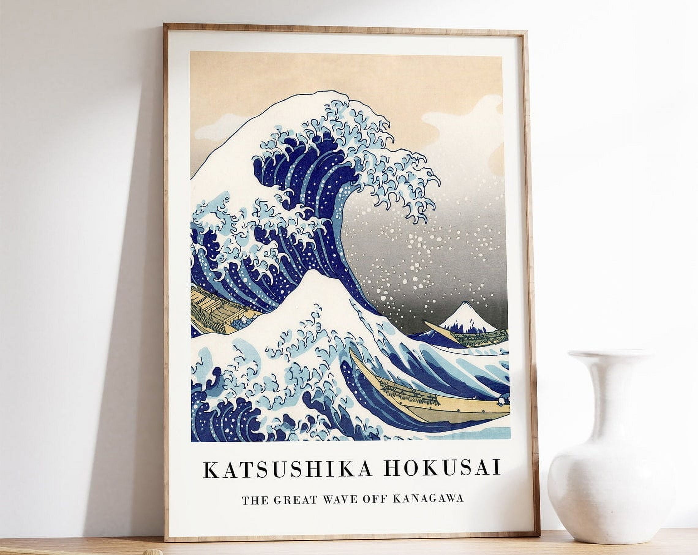 Katsushika Hokusai Exhibition Poster, The Great Wave, Japanese Art ...