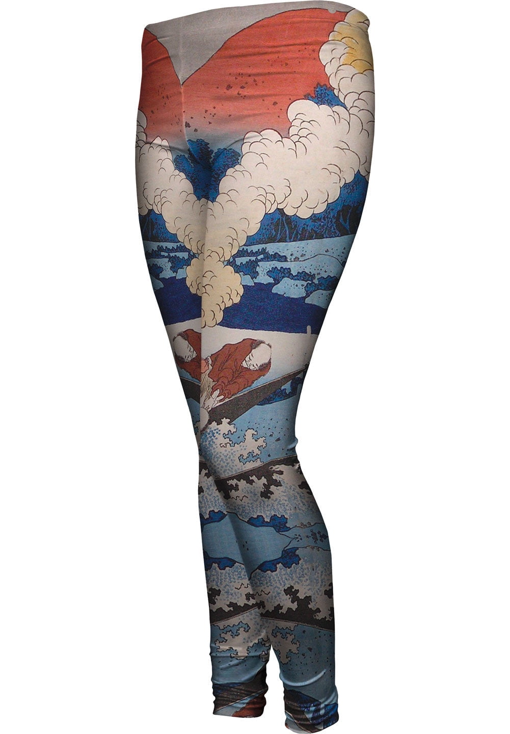 Katsushika Hokusai Net Fishing At Night 1835 Leggings - Walmart.com