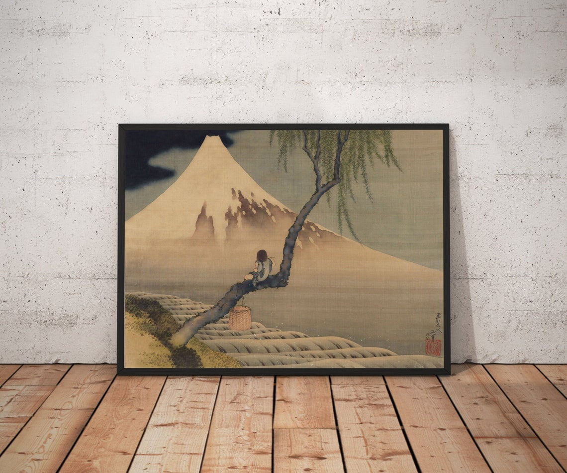 Katsushika Hokusai Poster, Japanese Wall Print, Japanese Decor, Mount ...