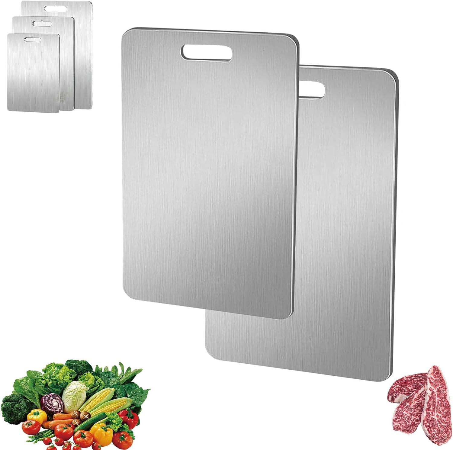 Katuchef Titanium Chopping Board, Double Sided Non-stick Cutting Board ...